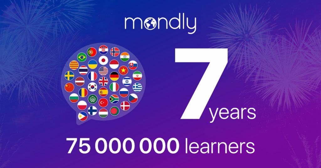 Mondly Celebrates 7 Years Of Success: 75 Million Learners Worldwide